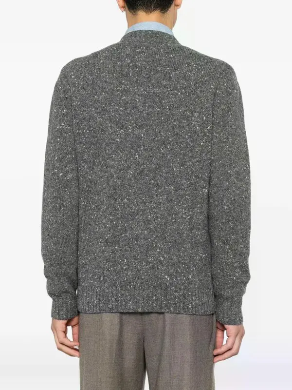 Eleventy Marl Knit Button-up Cardigan