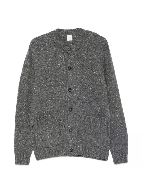 Eleventy Marl Knit Button-up Cardigan