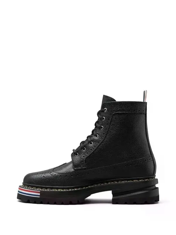 Thom Browne Pebble Grain Hiking Sole Longwing Boots