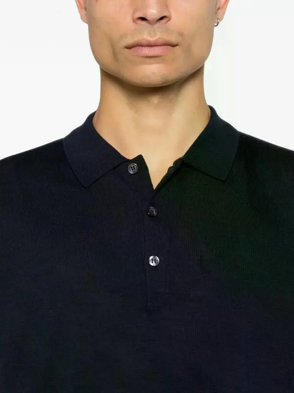 John Smedley Belpert Long-sleeve Polo Sweater