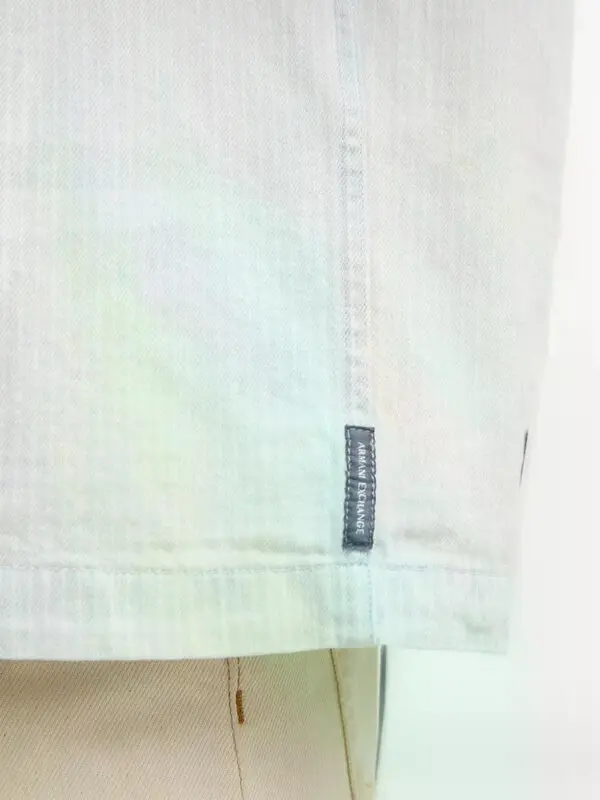 Armani Exchange Pinstripe-pattern Short-sleeve Shirt