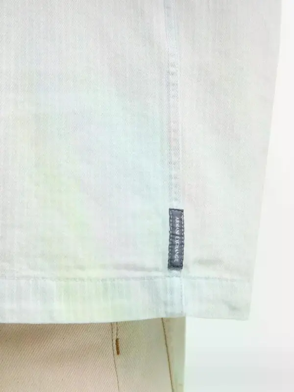 Armani Exchange Pinstripe-pattern Short-sleeve Shirt