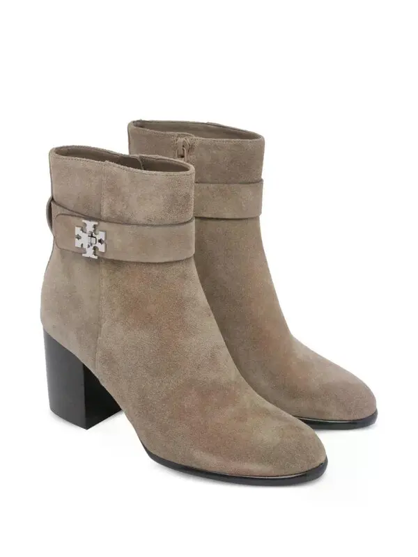 Tory Burch Turnlock Suede Ankle Boots