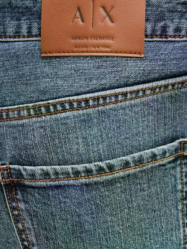 Armani Exchange Whiskering Effect Jeans