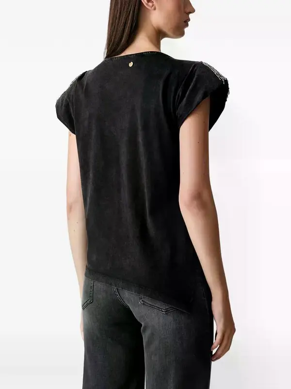 Liu Jo Embroidered Jersey Top