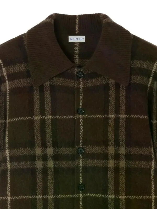 Burberry Check Cashmere Cardigan