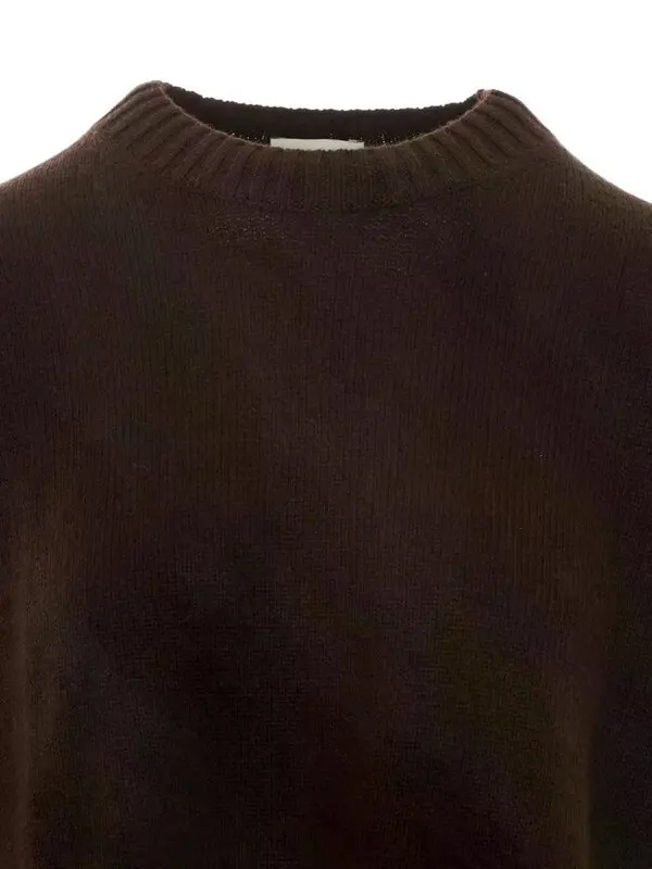 ALLUDE Ribbed-trim Crew-neck Sweater