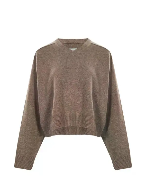 Loulou De Saison V-neck Cropped Sweater