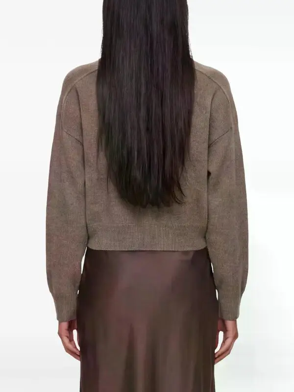 Loulou De Saison V-neck Cropped Sweater