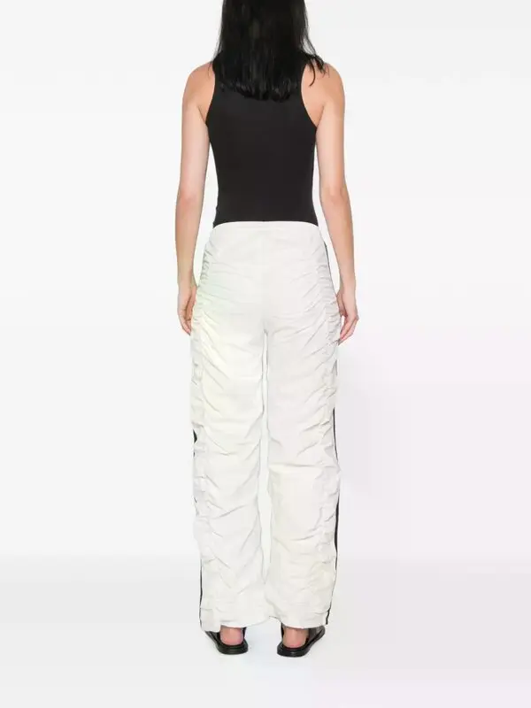 Adidas Sporty Tp Ruched Side-stripe Track Pants