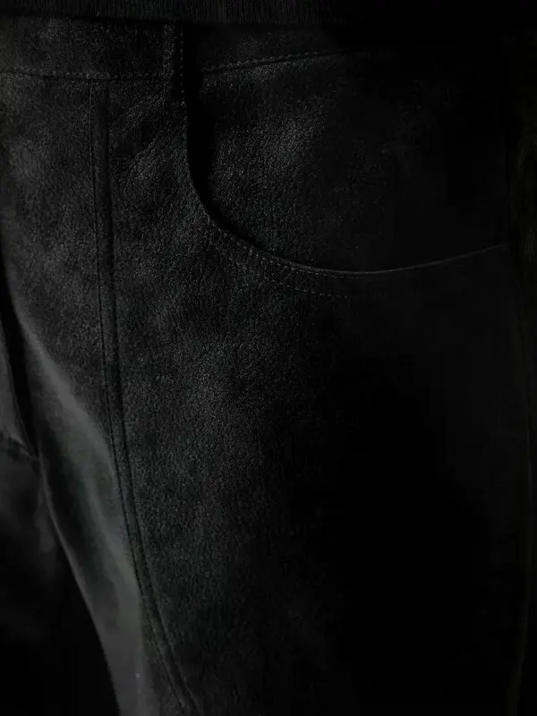 Liu Jo Suede-effect Panelled Trousers