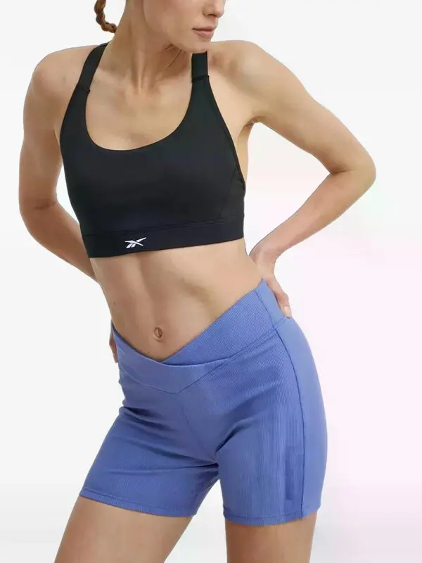 REEBOK Lux Logo-print Racerback Bra