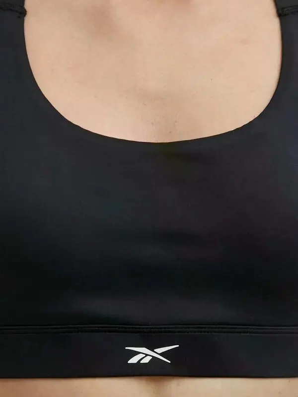 REEBOK Lux Logo-print Racerback Bra