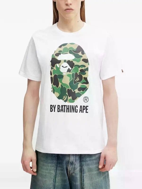 A BATHING APE Ape Head Logo-print T-shirt - White