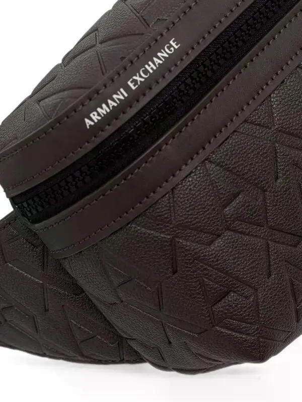 Armani Exchange All-over Logo-embossed Belt Bag