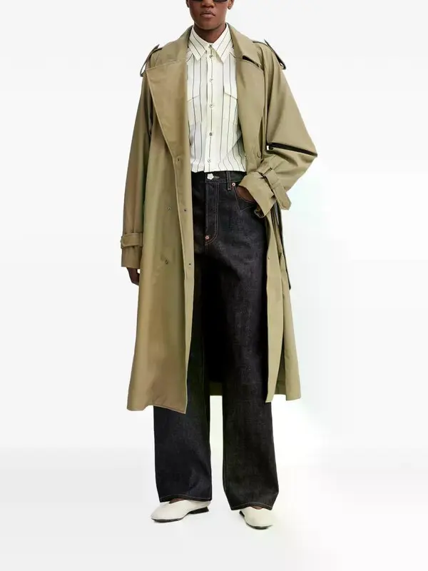 Rains Double-breasted Belted Trench Coat