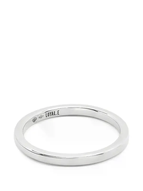 LOYAL.E PARIS Absolu Ribbon Ring In 18k White Gold - Silver