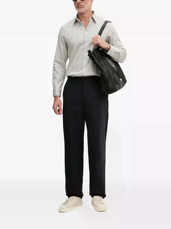 Armani Exchange Vertical-stripe Long-sleeve Shirt