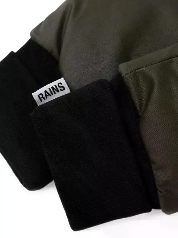 Rains Padded Ribbed-cuff Mittens