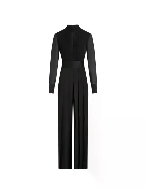 Karl Lagerfeld Pleated Jumpsuit - Black