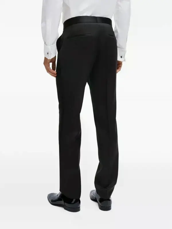 BOSS Slim-fit Tuxedo Trousers With Silk-blend Trims
