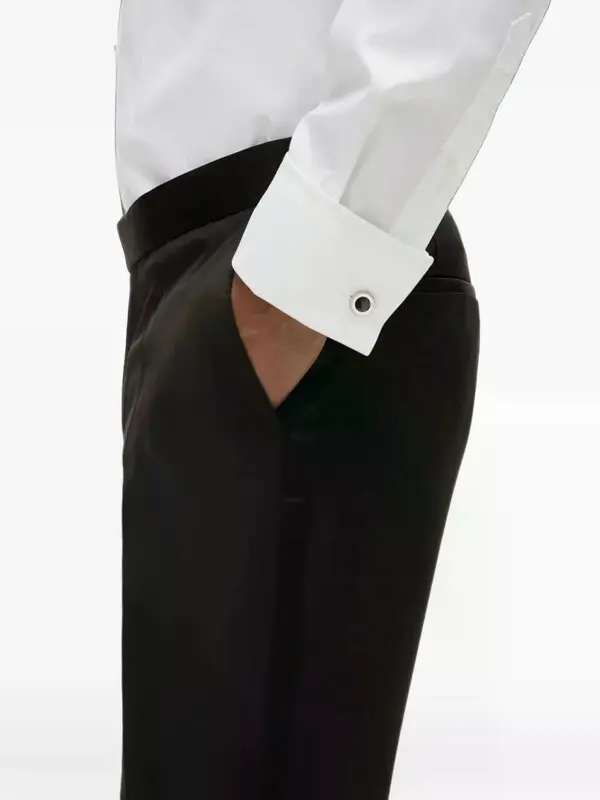 BOSS Slim-fit Tuxedo Trousers With Silk-blend Trims