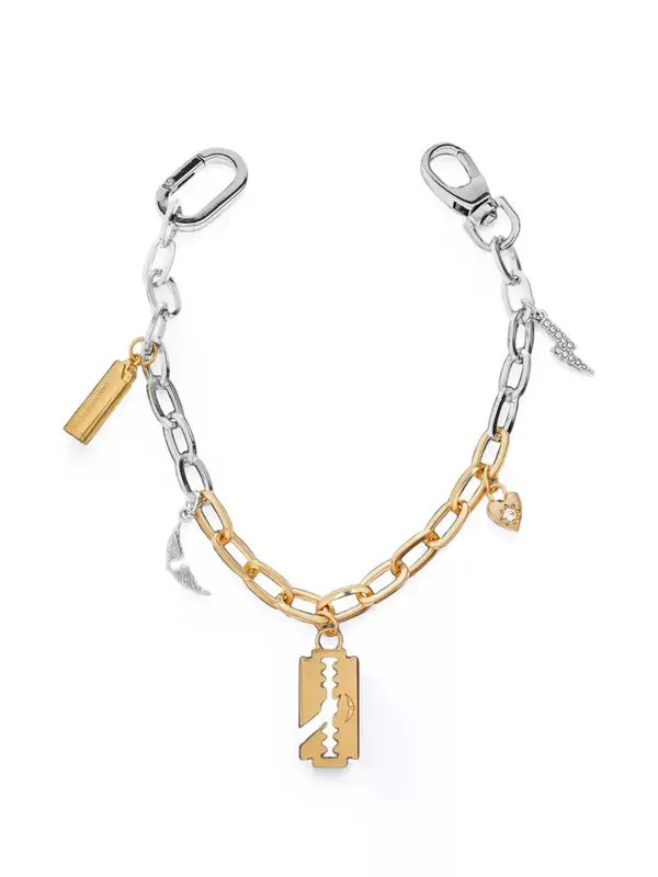 Zadig&Voltaire Embellished Chain Bag Strap With Charms - Silver