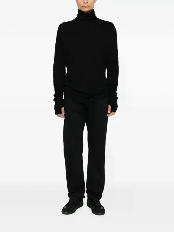 THOM KROM High-neck Raw-edge Jumper