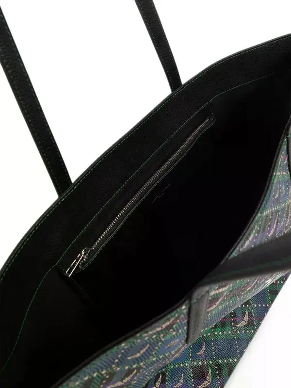 Zadig&Voltaire Check-print Slogan-print Tote Bag