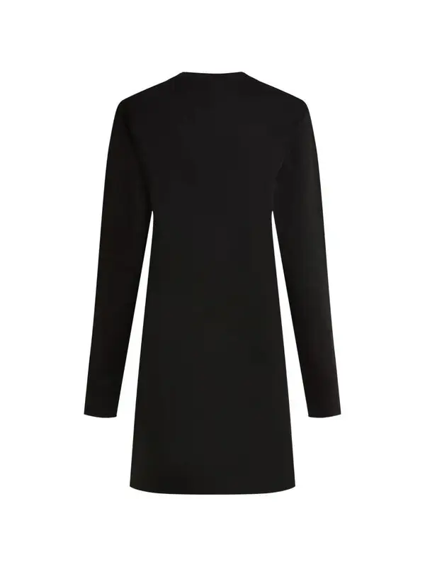 Karl Lagerfeld Cotton Jersey Cut-out Crew Neck Dress
