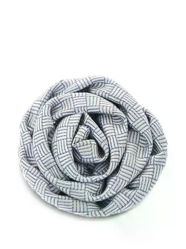 Corneliani Silk Lapel Pin - Grey