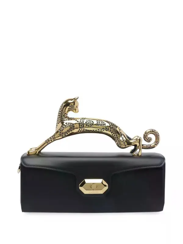 LANVIN Pencil Cat Bag In Leather - Black