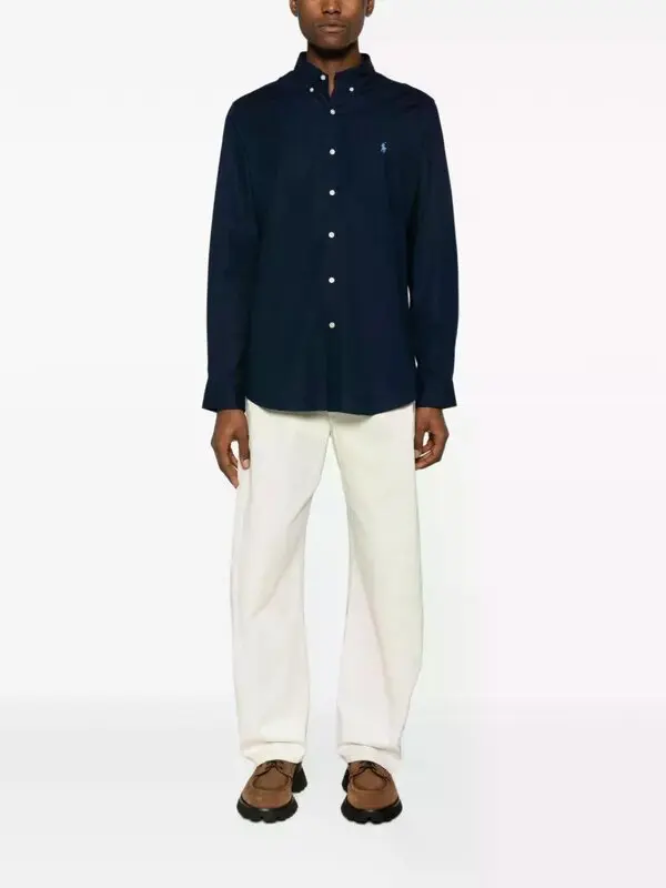 Polo Ralph Lauren Embroidered-logo Button-down Shirt