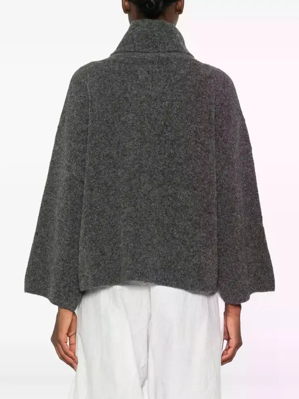 YERSE Roll-neck Wide-sleeve Sweater