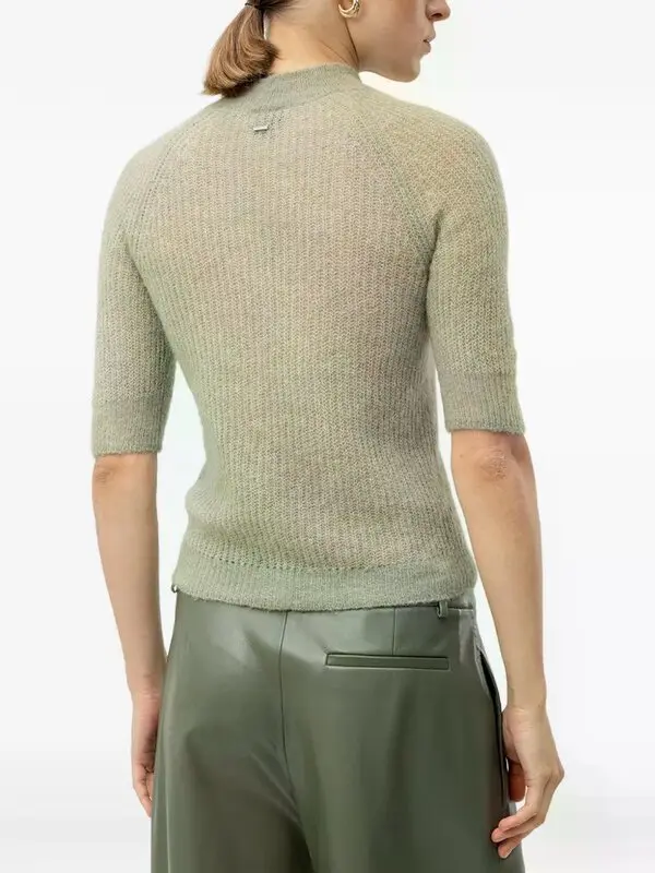 BOSS Knitted Sweater In A Ribbed Alpaca Blend