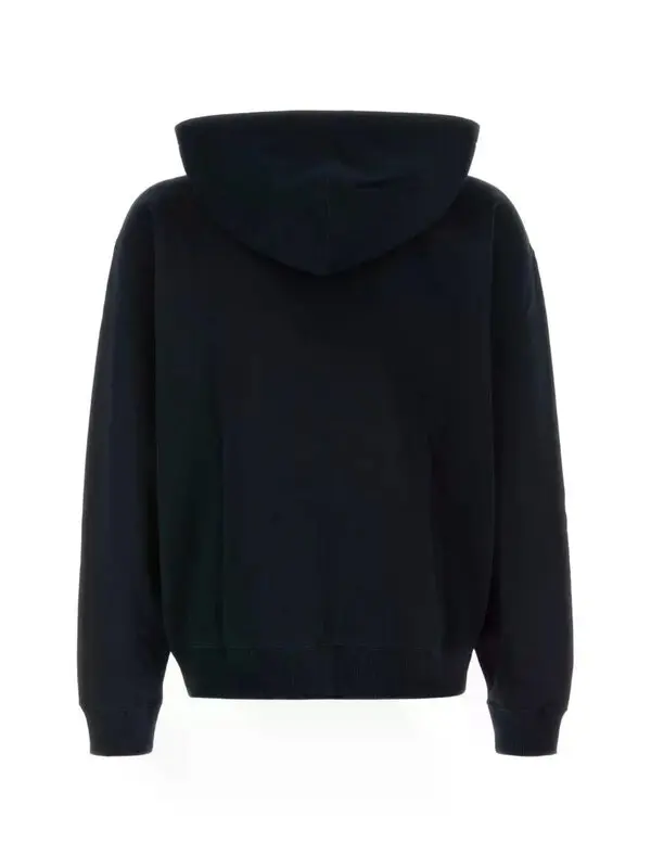 JIL SANDER Zip-up Drawstring Hoodie - Blue