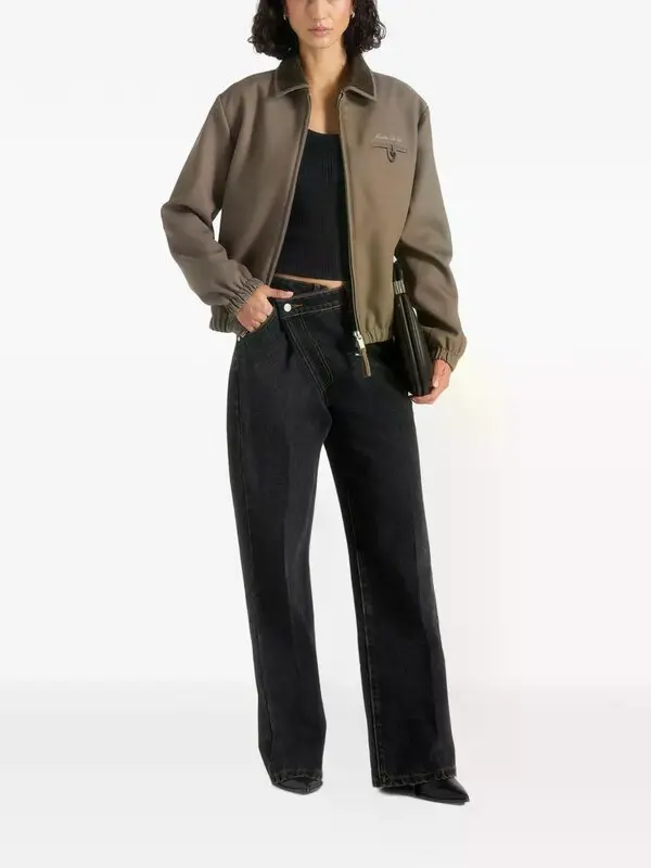 Manière De Voir Kilian In Olive Twill Signature Jacket - Green