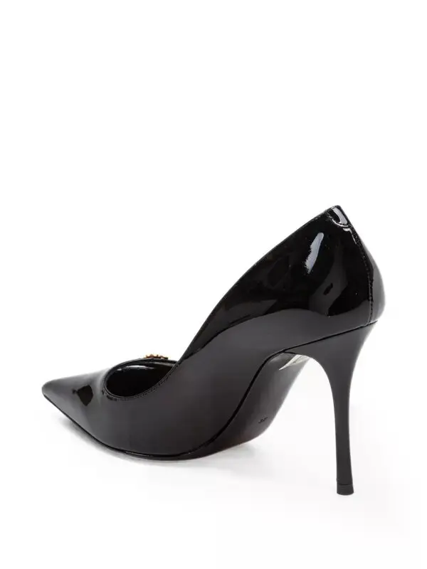 Dolce & Gabbana Dg-logo Leather Heeled Pumps
