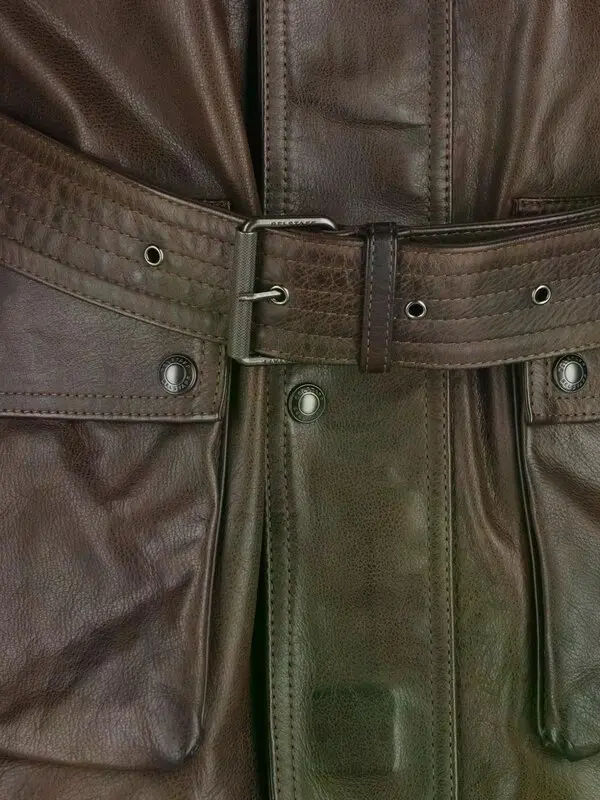 Belstaff Trialmaster Belted Leather Jacket - Brown
