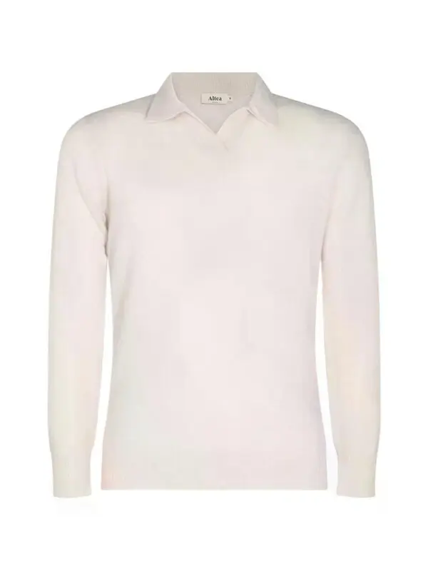 Altea Spread-collar Knitted Sweater - Neutrals