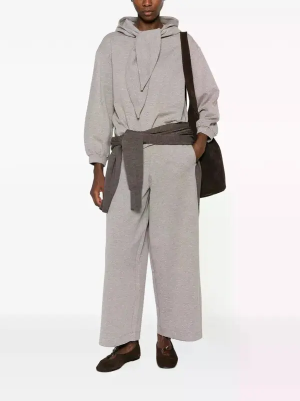YERSE Wide-leg Jersey Trousers