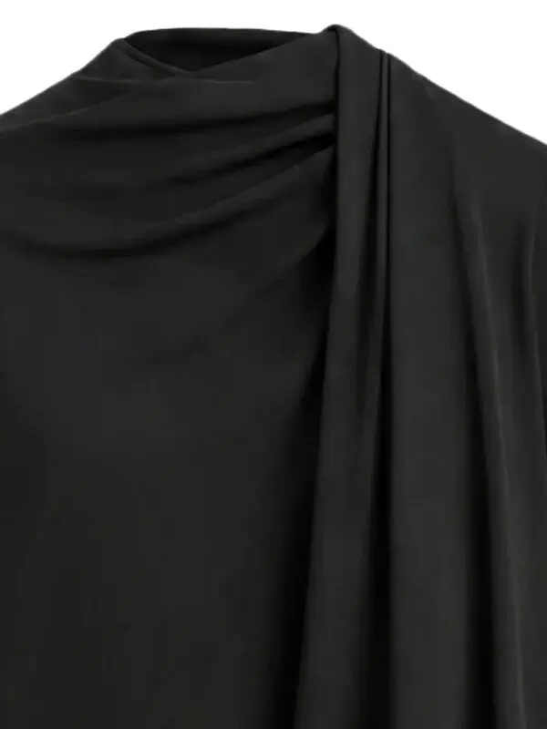 TOTEME Asymmetric Draped Blouse - Black