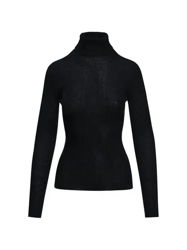 Essentiel Antwerp Kelmuse2 Ribbed-knit Turtleneck Sweater - Black