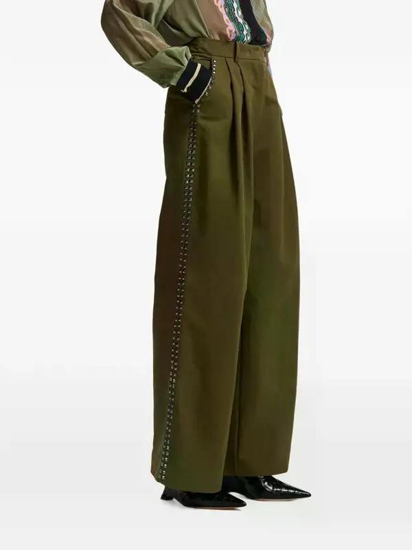 Essentiel Antwerp Korrupt Stud-embellished Pleated Trousers
