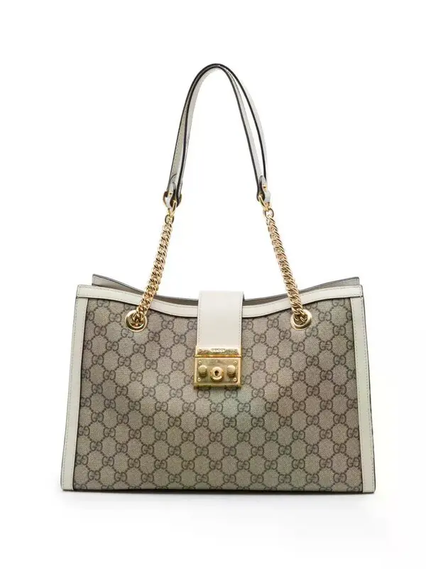 Gucci 2016-2026 Medium Gg Supreme Padlock Tote Bag
