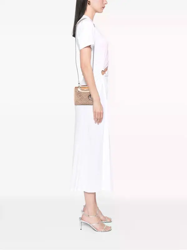 Dior Mini Lady Satchel Metallic Lambskin - Pink