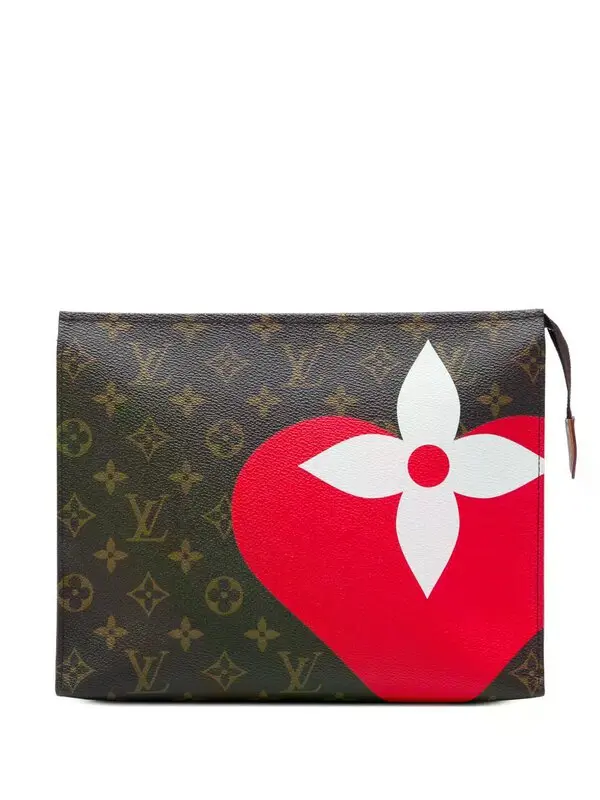 LOUIS VUITTON 2020 Monogram Game On Toiletry Pouch 26 Clutch Bag - Brown