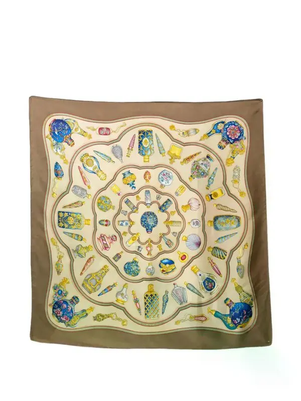 Hermès 1988 Qu’importe Le Flacon Scarf - Brown