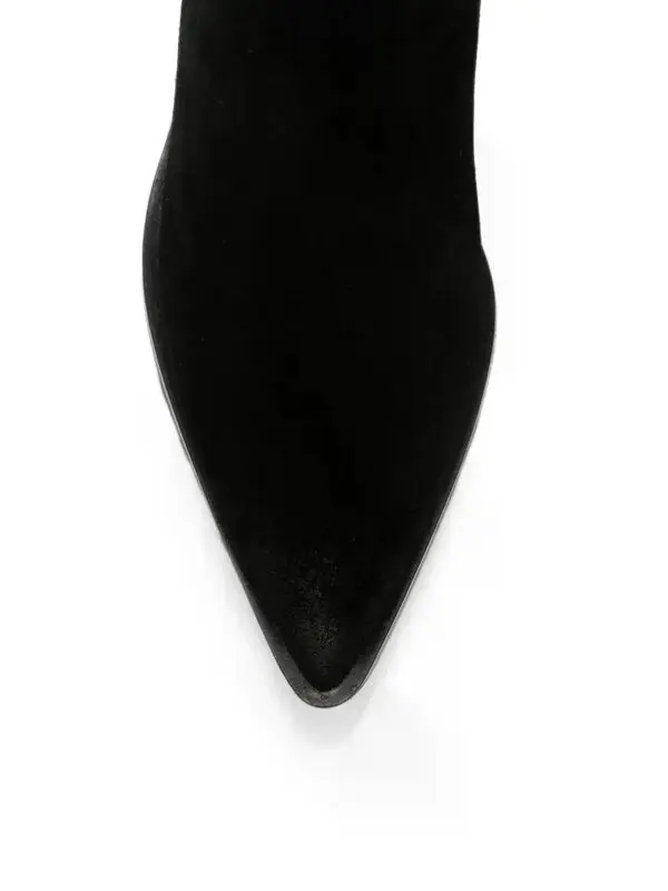 COCCINELLE Suede-finish Block-heel Ankle Boots