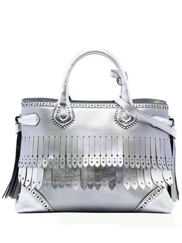 Burberry Metallic Leather Satchel